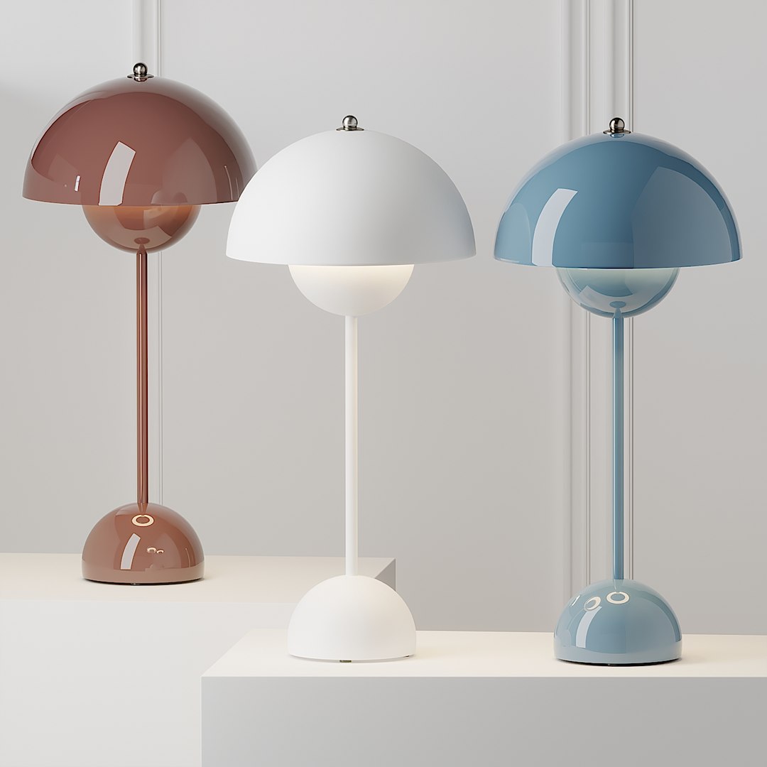 3D Flowerpot Vp3 Table Lamp Model - TurboSquid 1607189