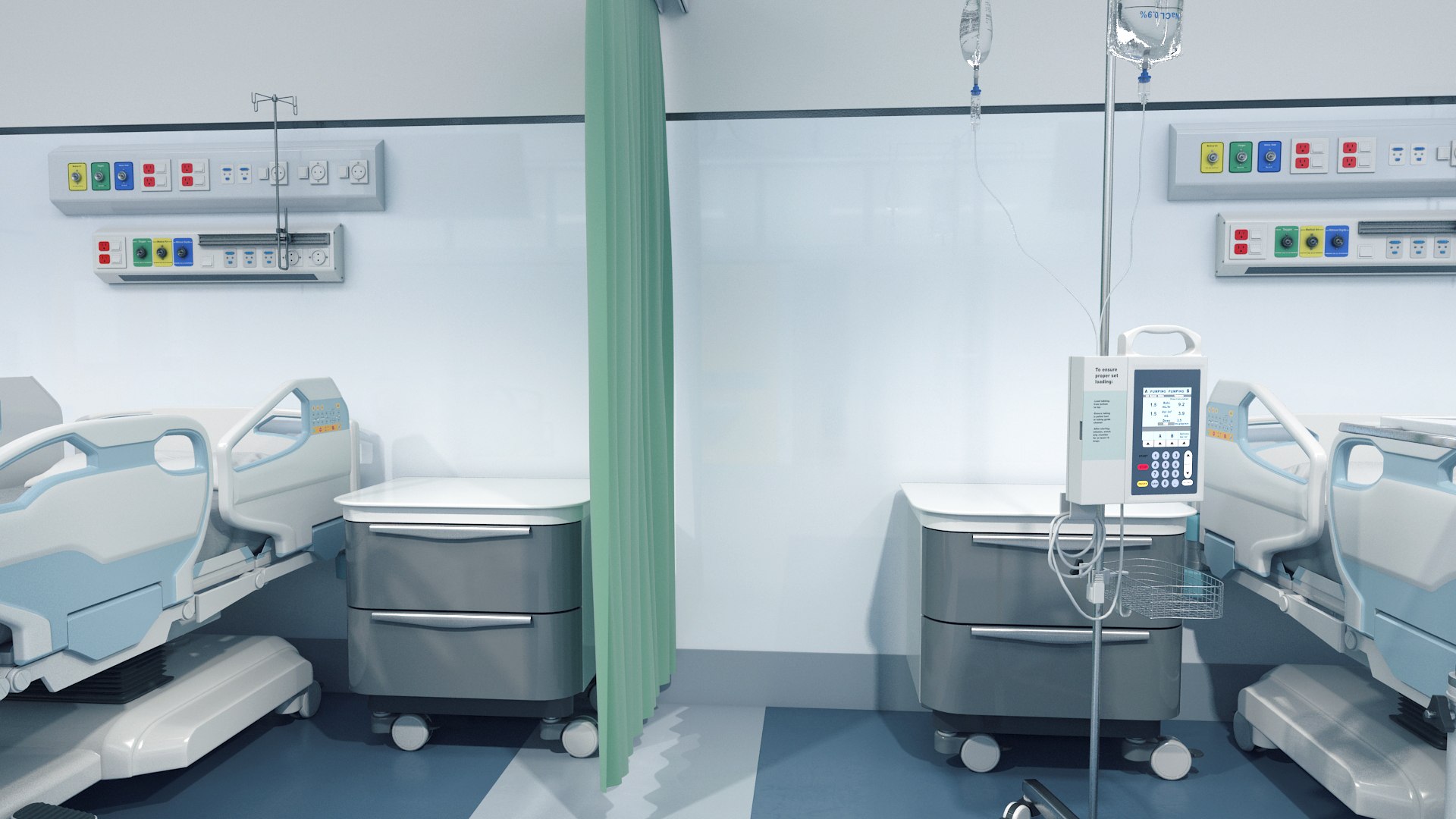 Hospital Ward 3D Model - TurboSquid 2131838