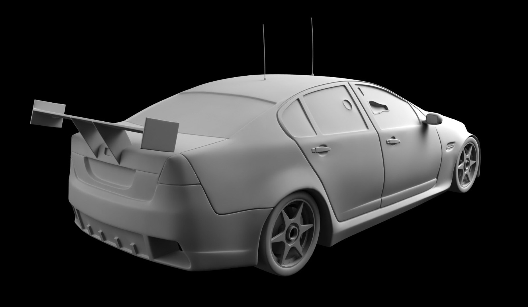 V8 Racing Commodore 3d Model