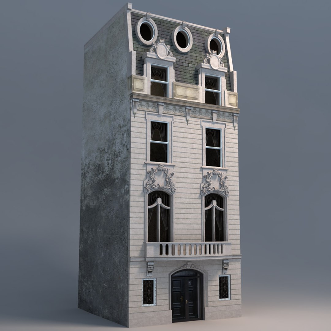 3d model of french buildings
