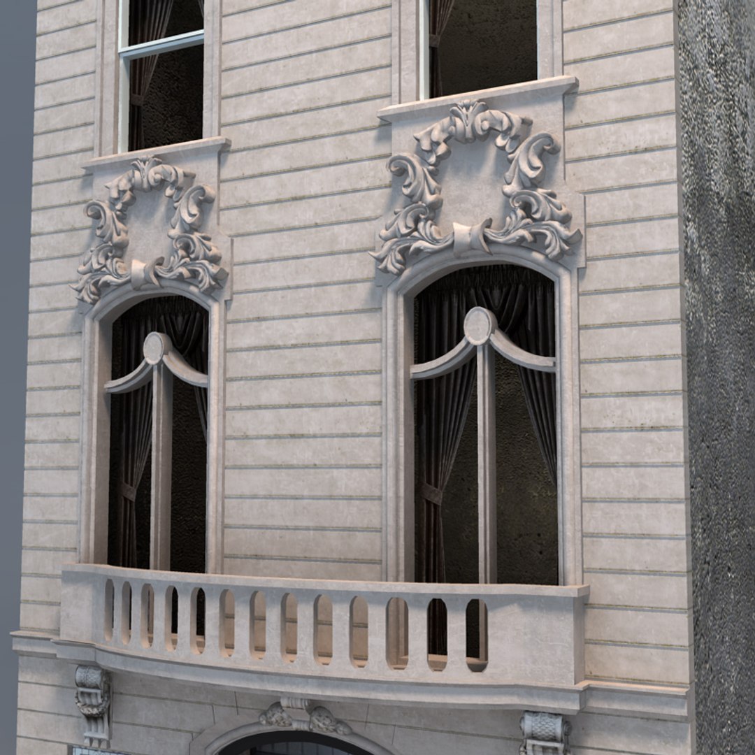 3d model of french buildings