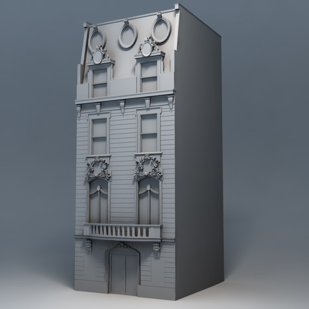 3d model of french buildings