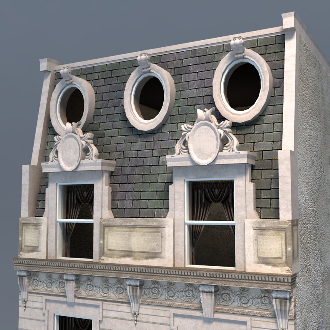 3d model of french buildings