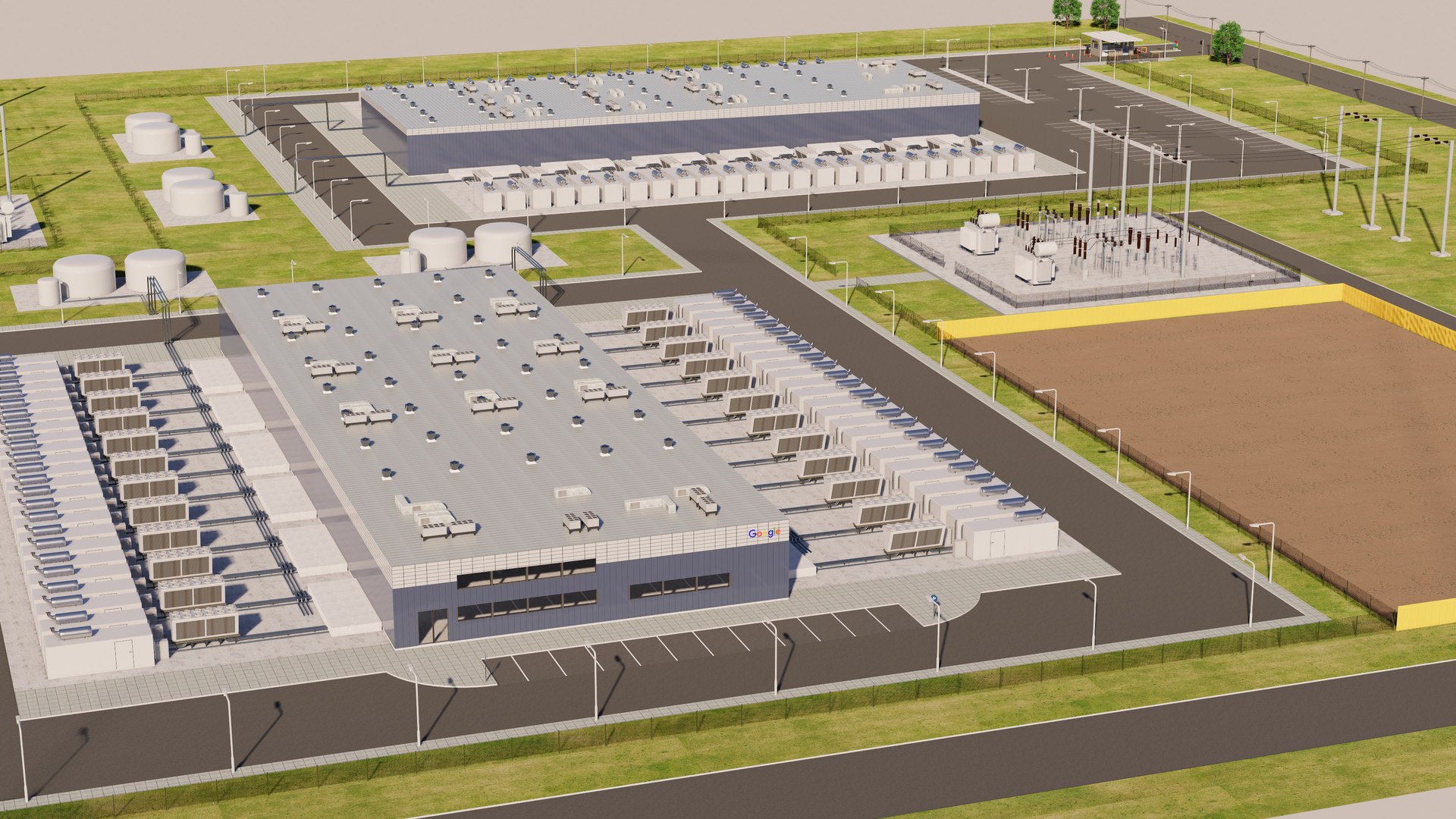 3D Google Data Center Area - TurboSquid 2294979