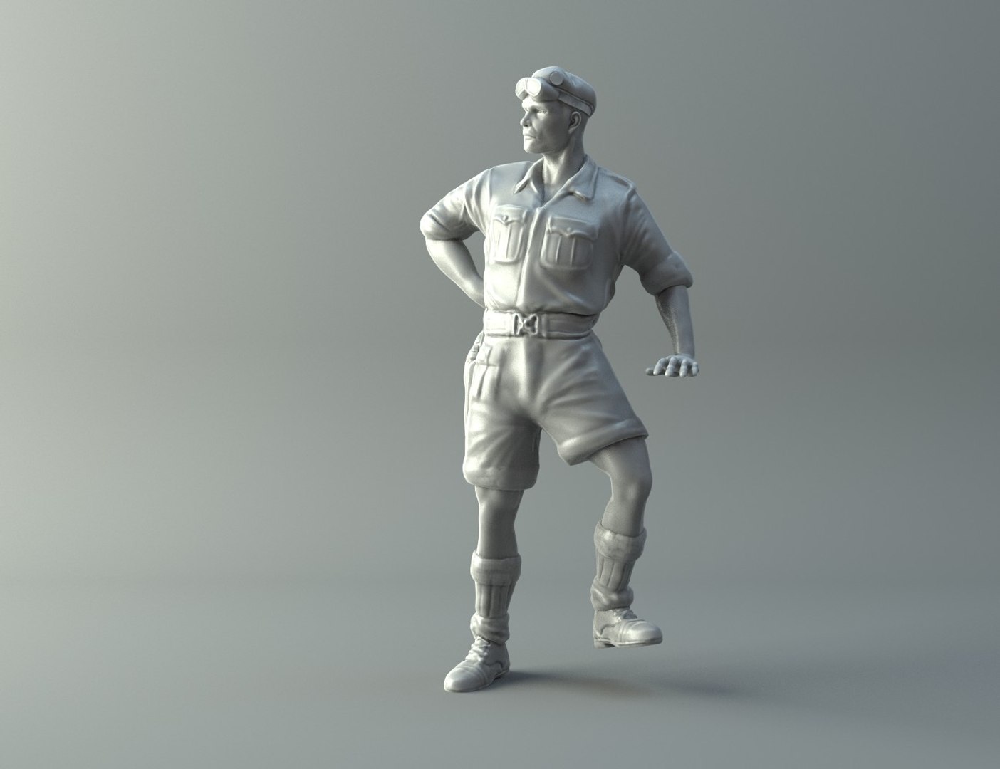 3D Captain Miniature Ii World War Model - TurboSquid 1288637