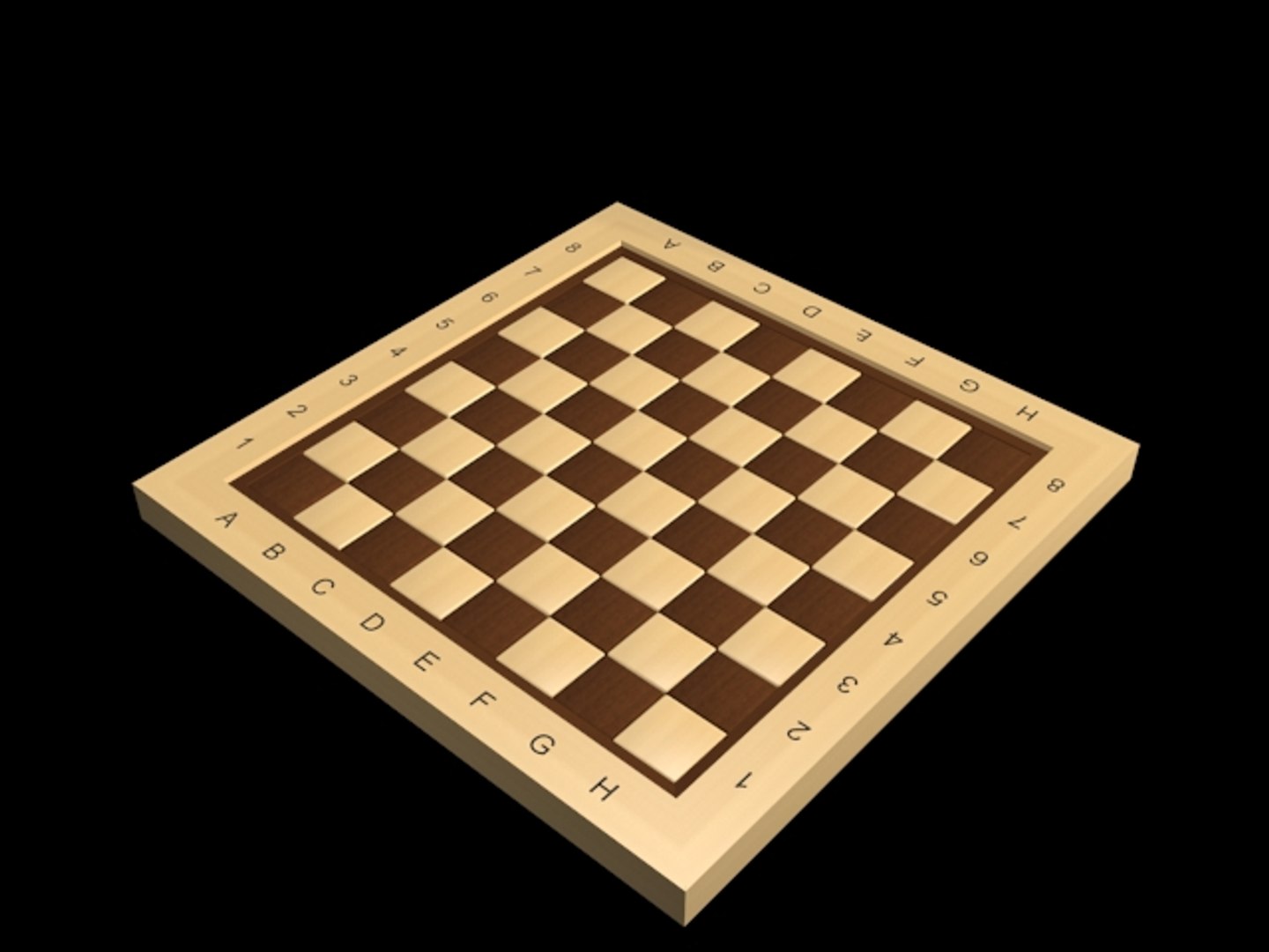 3d chess board model