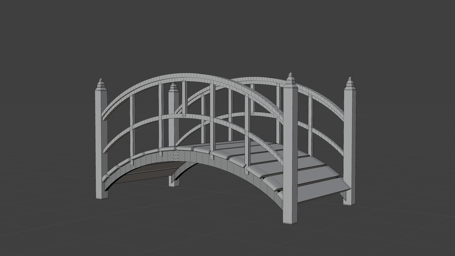 Free 3D Japanese Style Bridge - TurboSquid 1864726