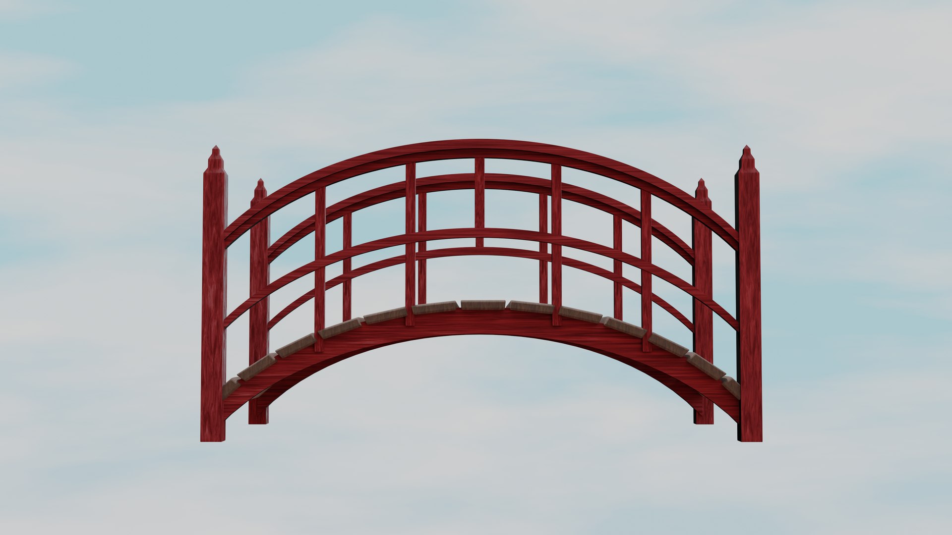 Free 3D Japanese Style Bridge - TurboSquid 1864726