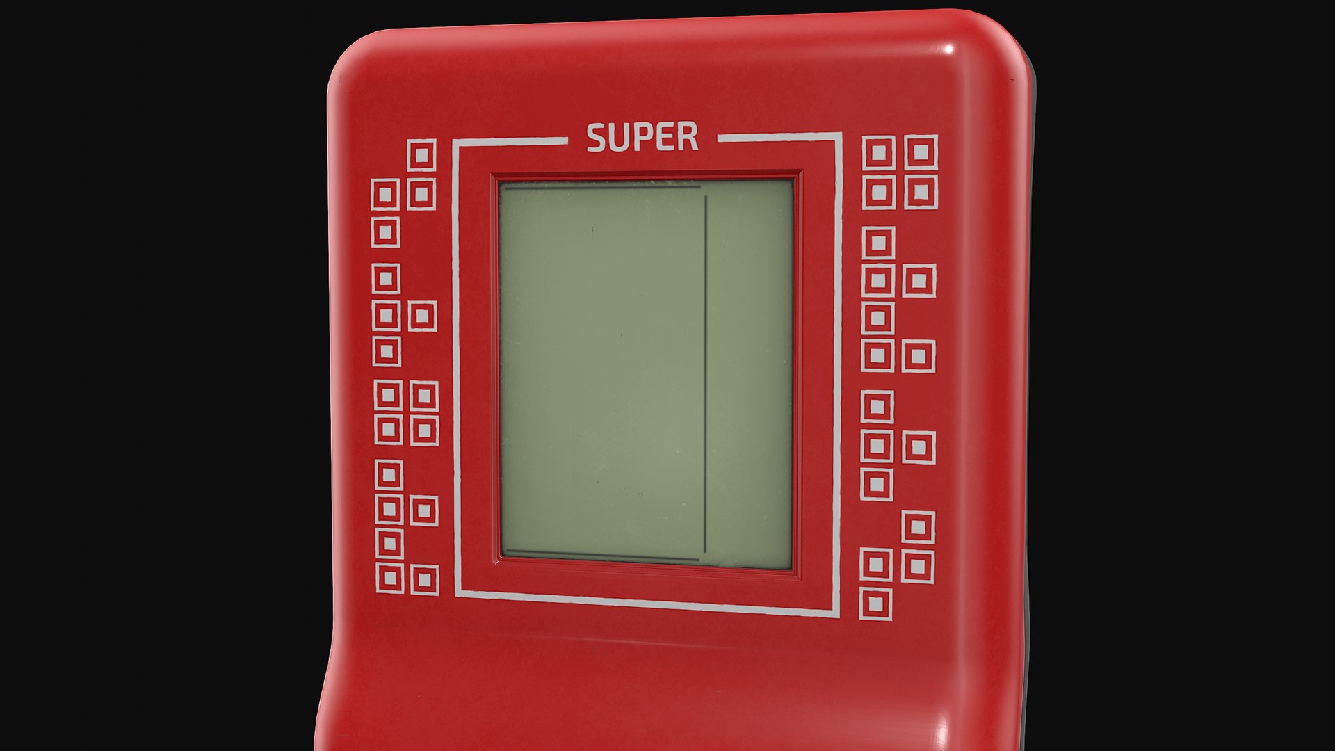 Tetris Brick Game - Red 3D - TurboSquid 2238636