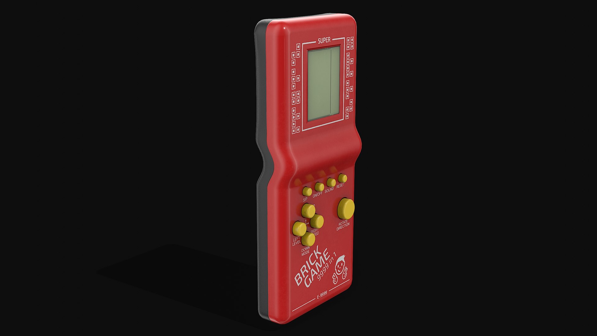 Tetris Brick Game - Red 3D - TurboSquid 2238636