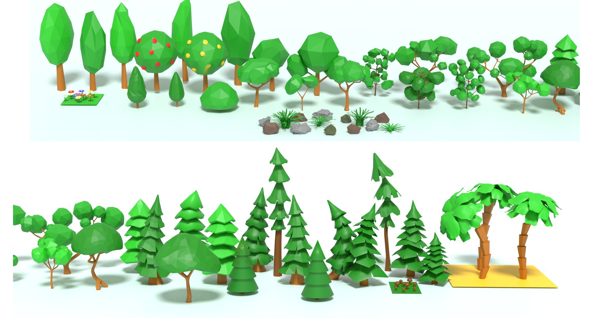 Coniferous Trees 3D Model - TurboSquid 1670365