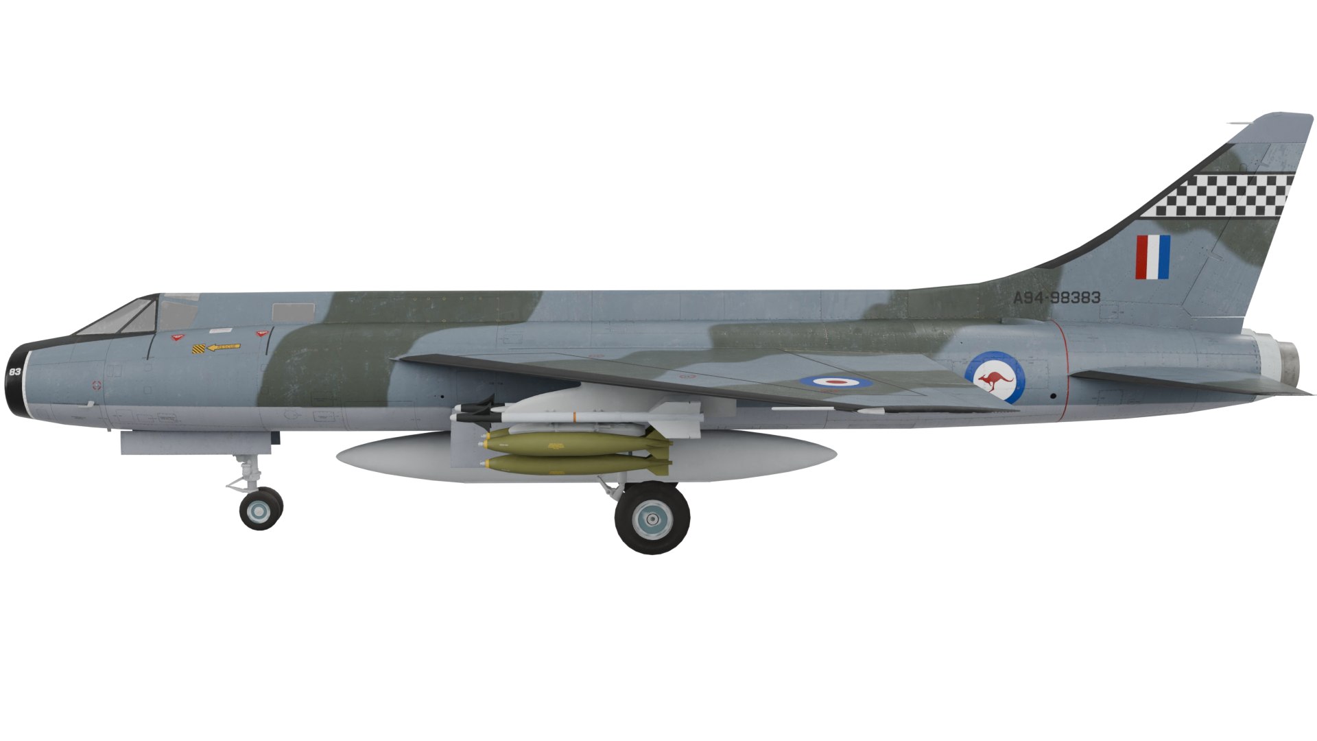 3D Commonwealth CA-23 Fighter Model - TurboSquid 2387709