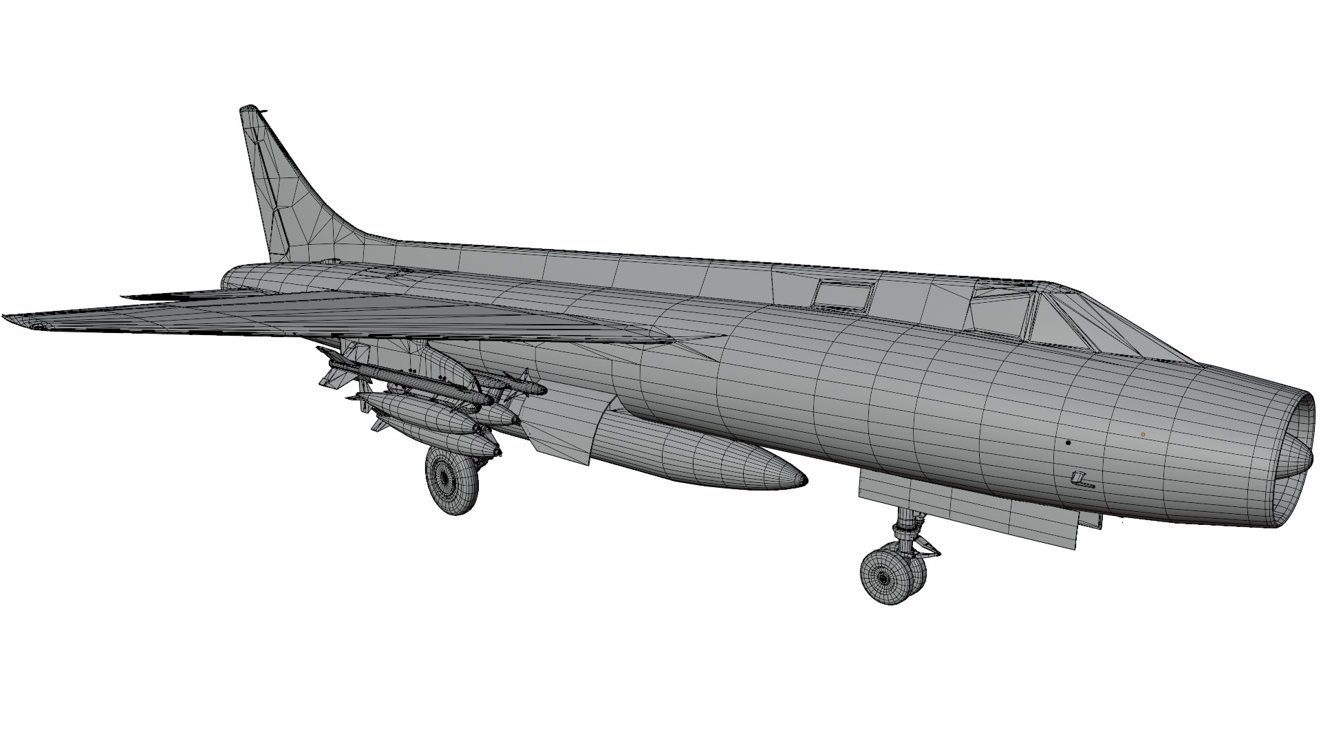3D Commonwealth CA-23 Fighter Model - TurboSquid 2387709