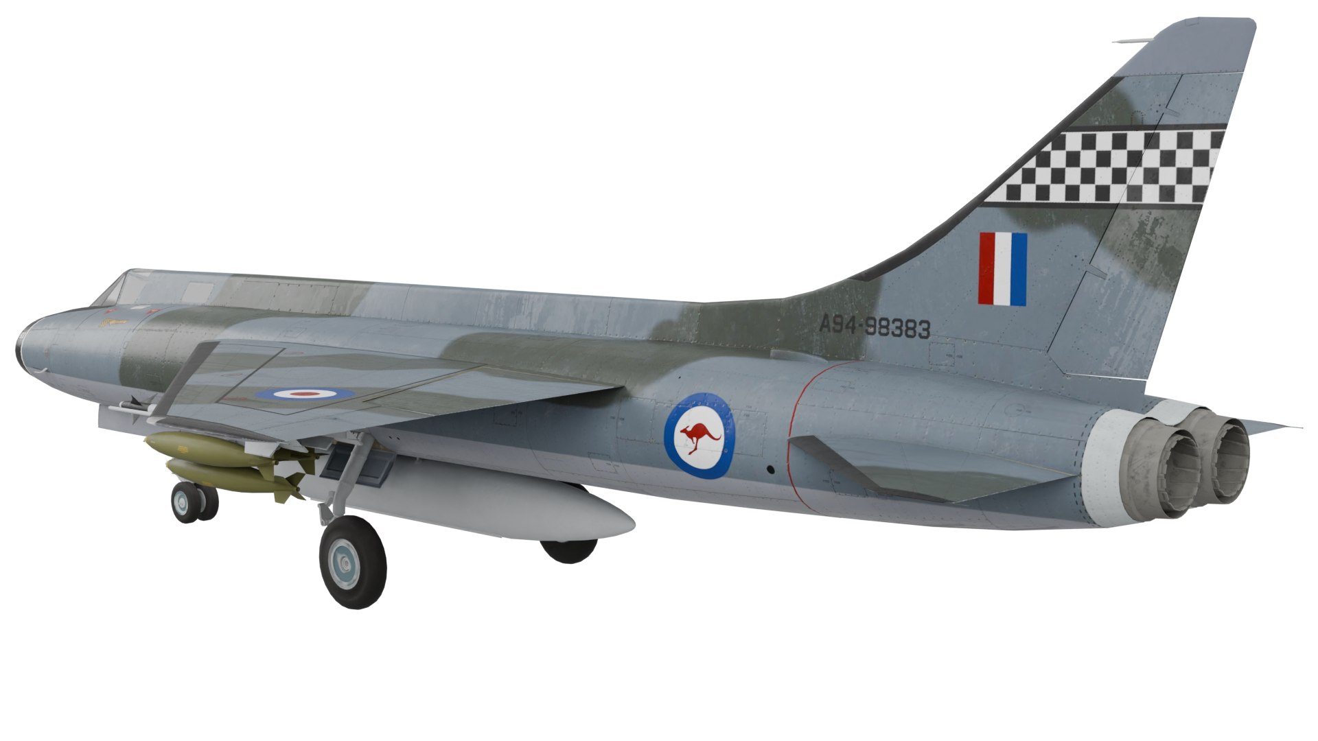 3D Commonwealth CA-23 Fighter Model - TurboSquid 2387709