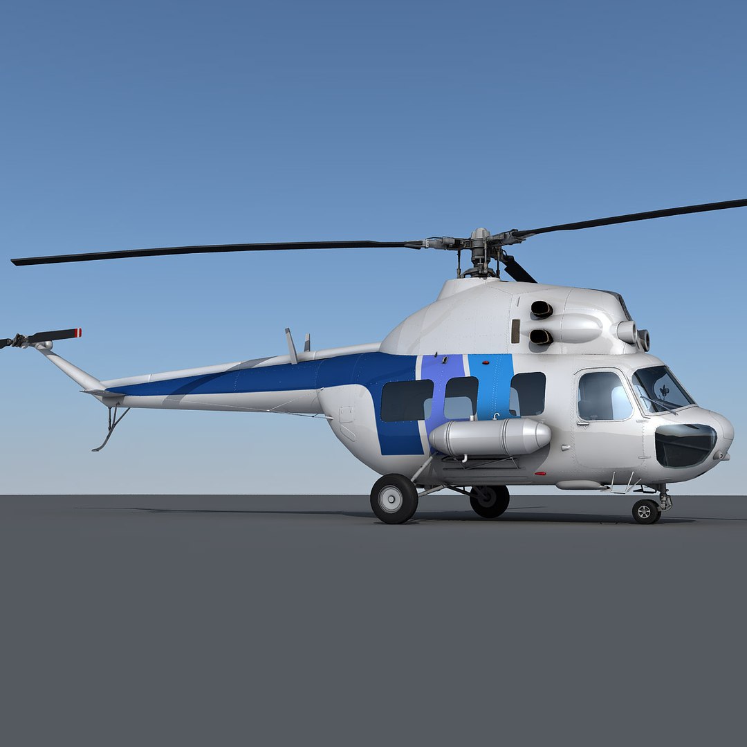 Mil Mi-2 3d Max