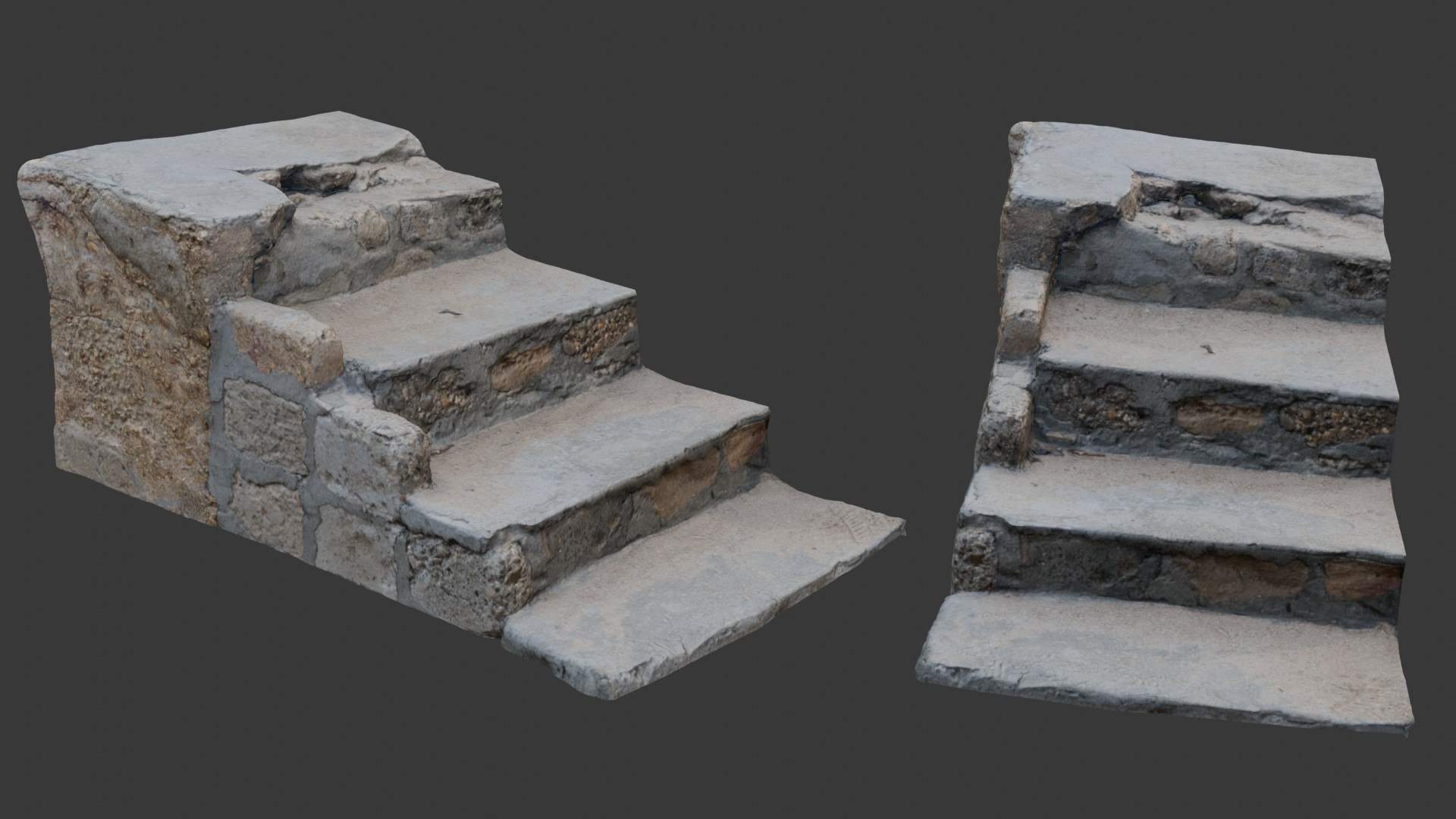 Old Stone Staircase Scan 3D Model - TurboSquid 2395225