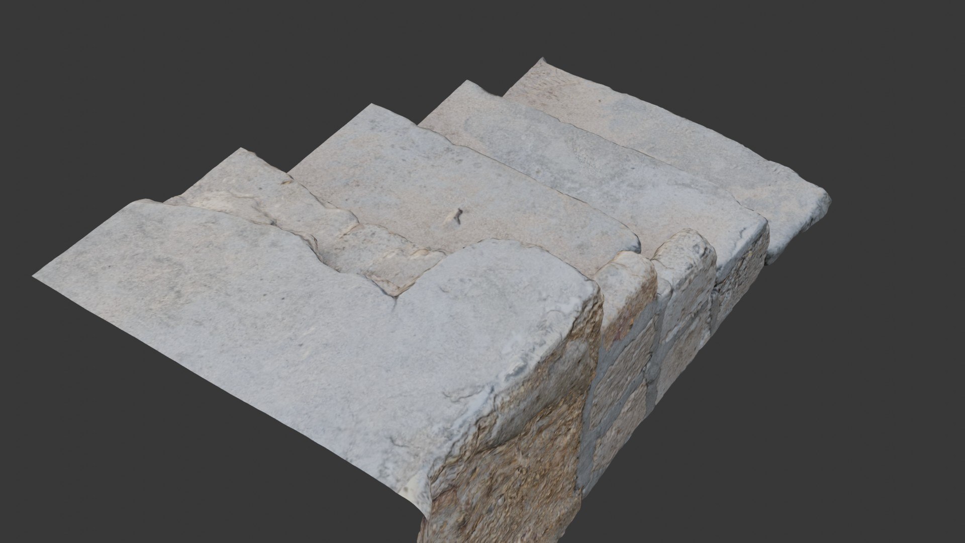 Old Stone Staircase Scan 3D Model - TurboSquid 2395225