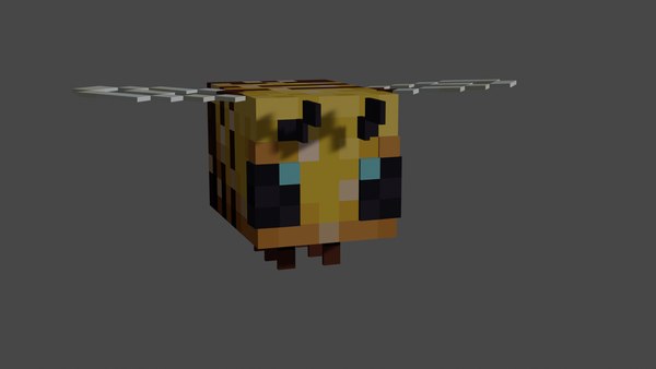 kostenlos Minecraft Biene 3D-Modell - TurboSquid 2010956