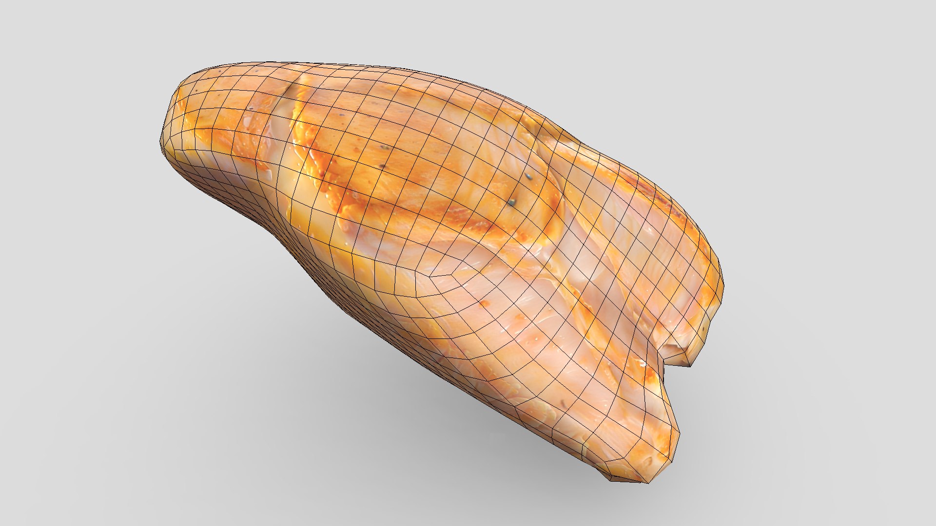 Free 3D CC0 - Cooked Chicken Breast Model - TurboSquid 2222653