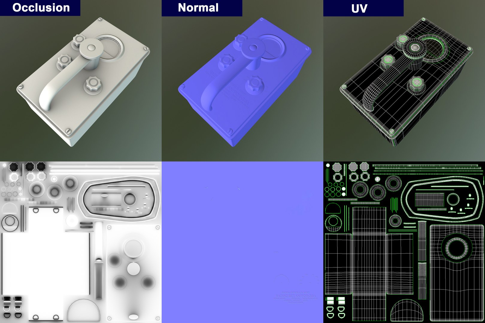 Radiac set model | 1148653 | TurboSquid