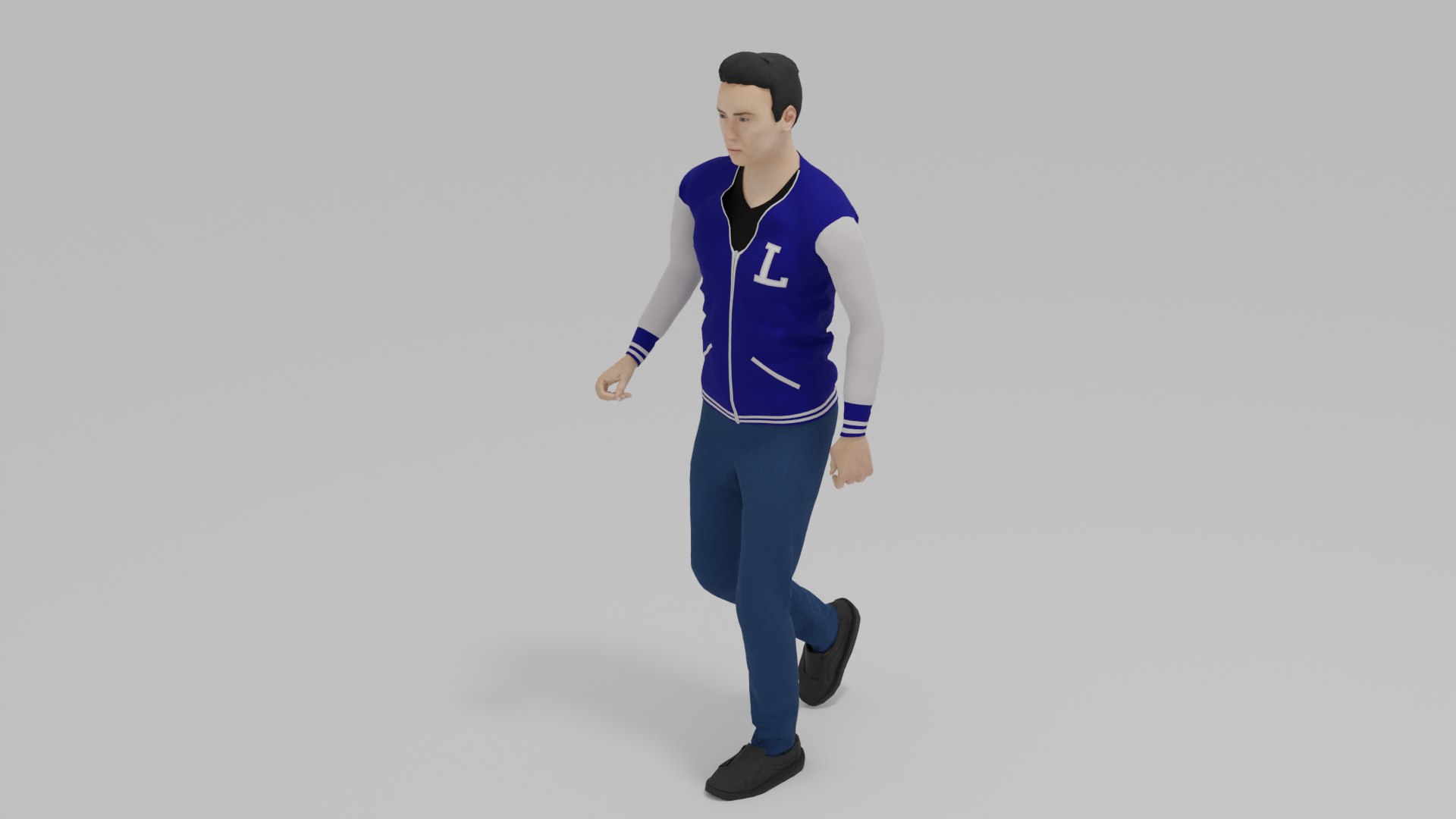 Man Walk Animation 3D - TurboSquid 2069546