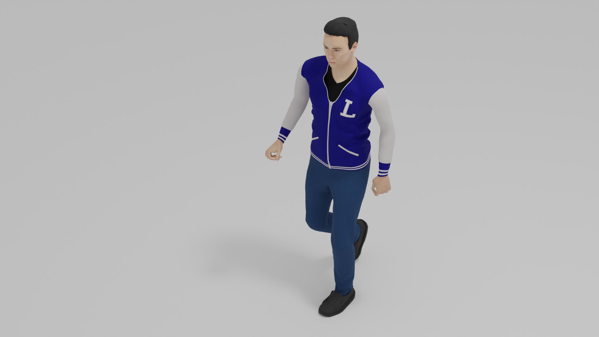 Man Walk Animation 3D - TurboSquid 2069546