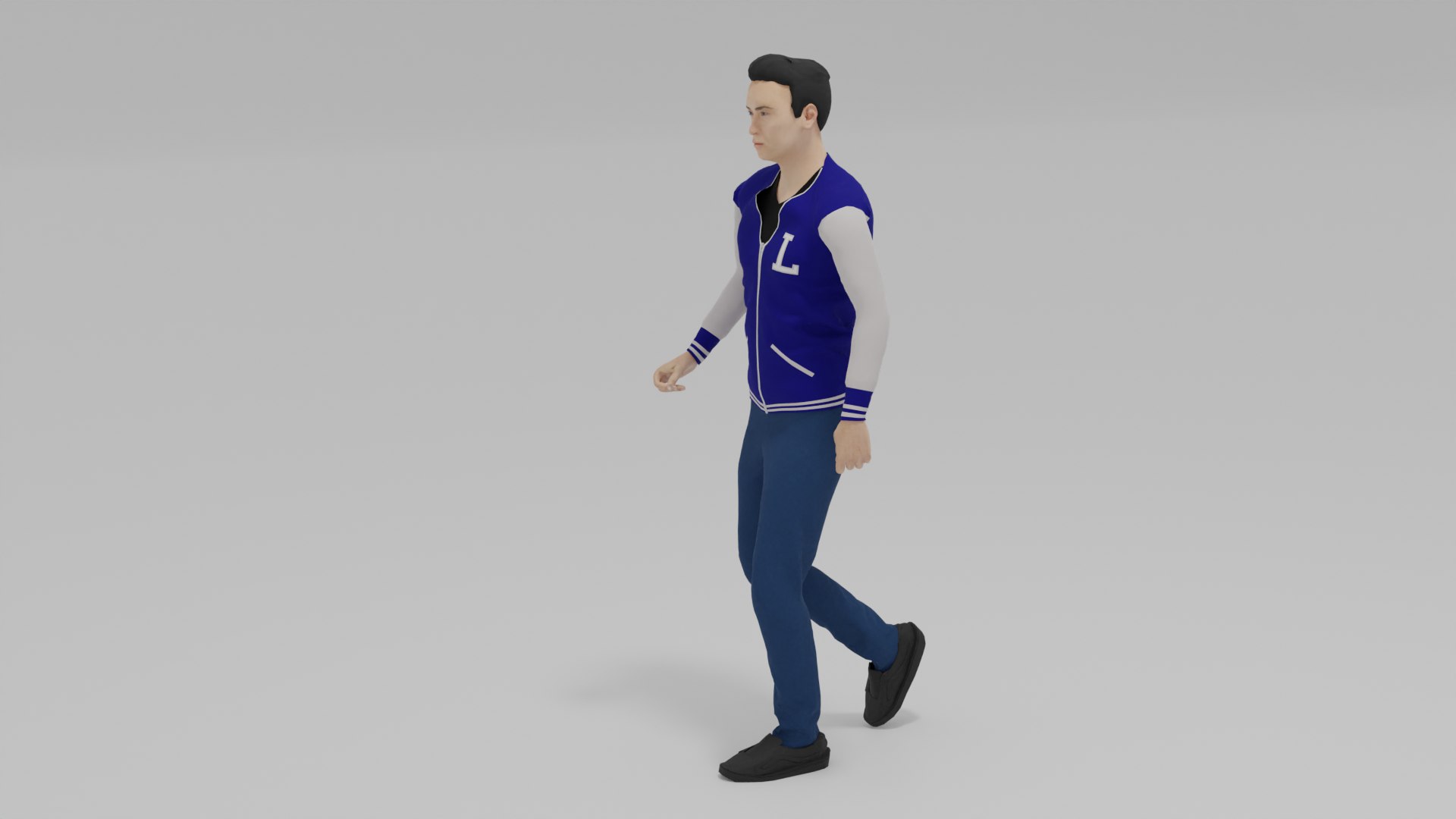 Man Walk Animation 3D - TurboSquid 2069546