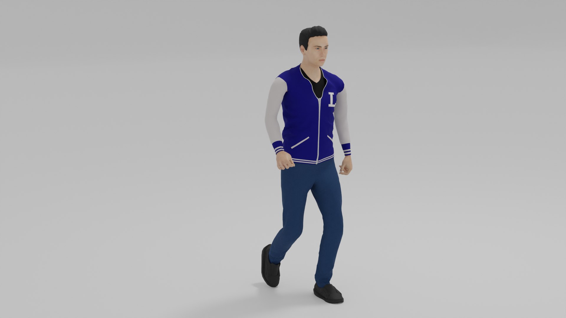 Man Walk Animation 3D - TurboSquid 2069546
