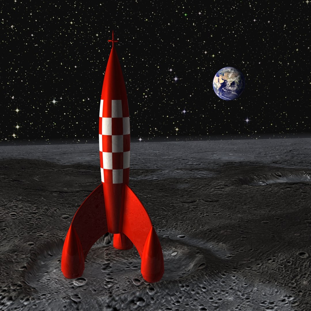 tintin rocket 3d wrl