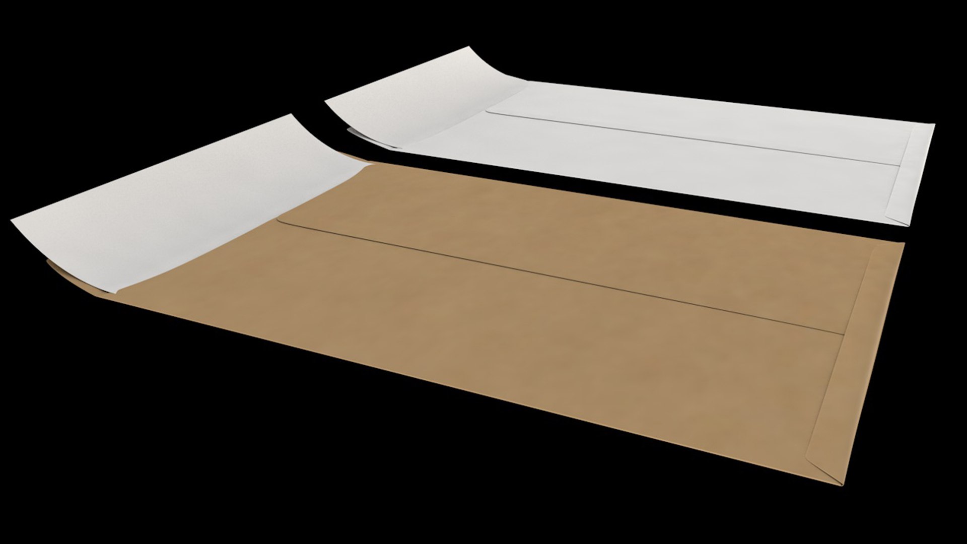 3D Envelope With Paper Model - TurboSquid 1783891