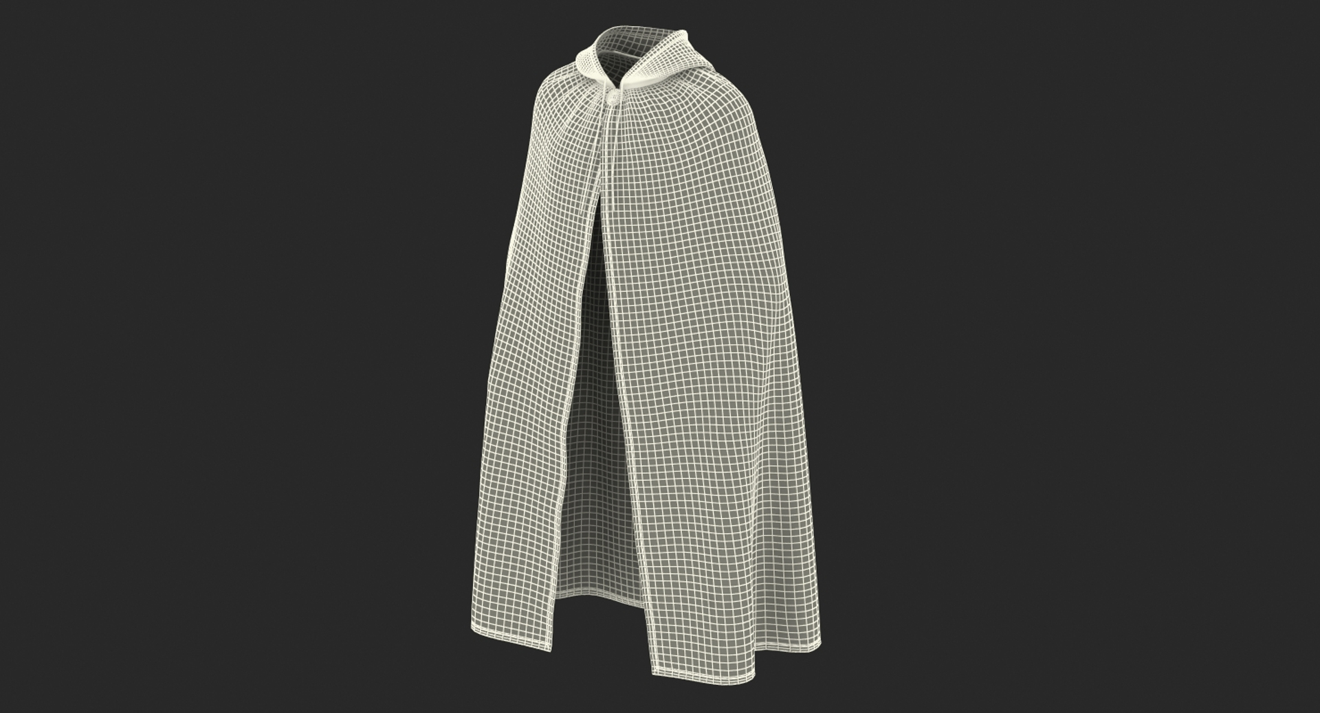 Medieval Hooded Cloak 3D Model - TurboSquid 1396136