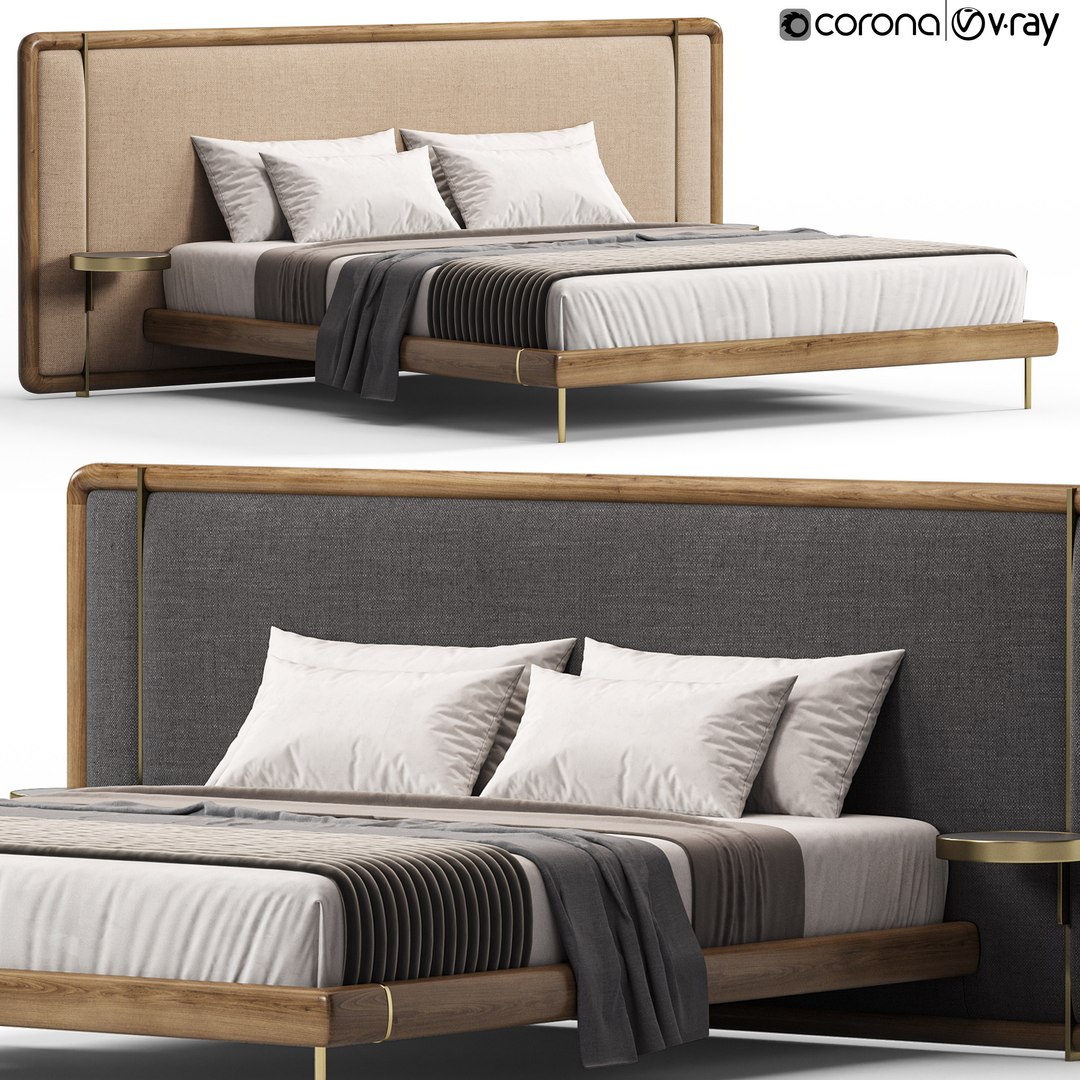 3D Model Porada Kilian Bed - TurboSquid 2319940