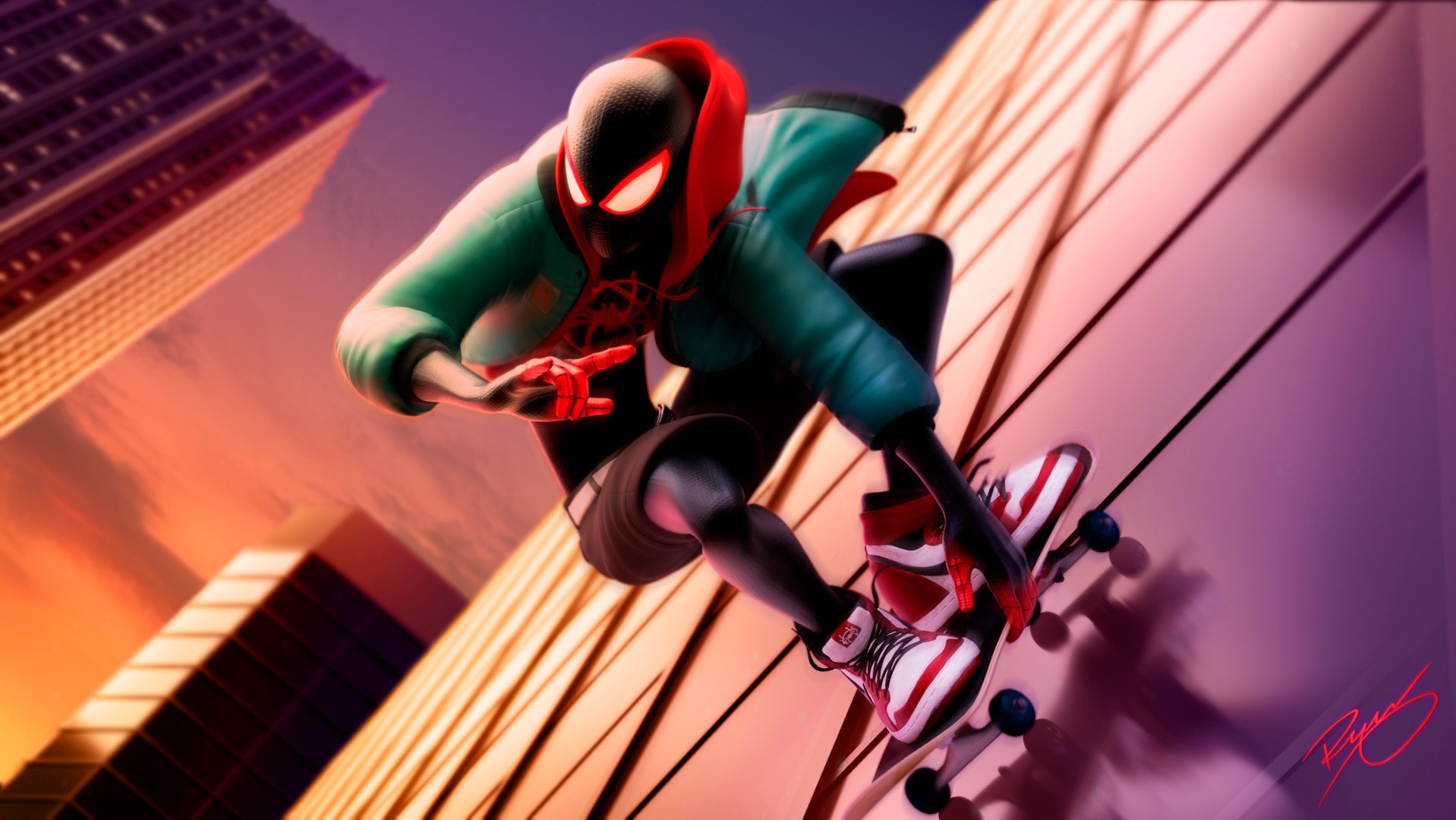 Spider-Man - Miles Morales Rig For Maya - Spiderverse 3D - TurboSquid ...