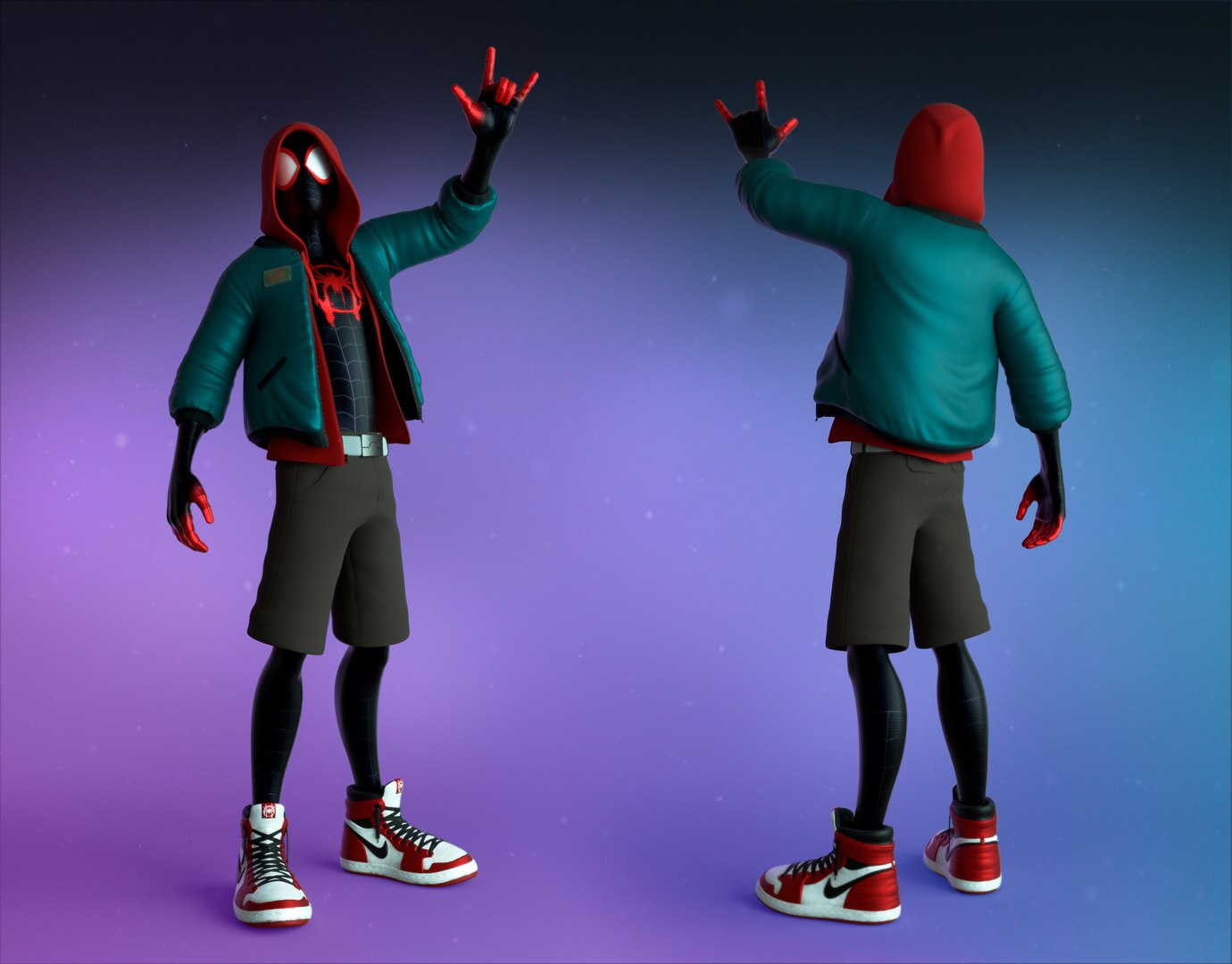 Spider-Man - Miles Morales Rig For Maya - Spiderverse 3D - TurboSquid ...