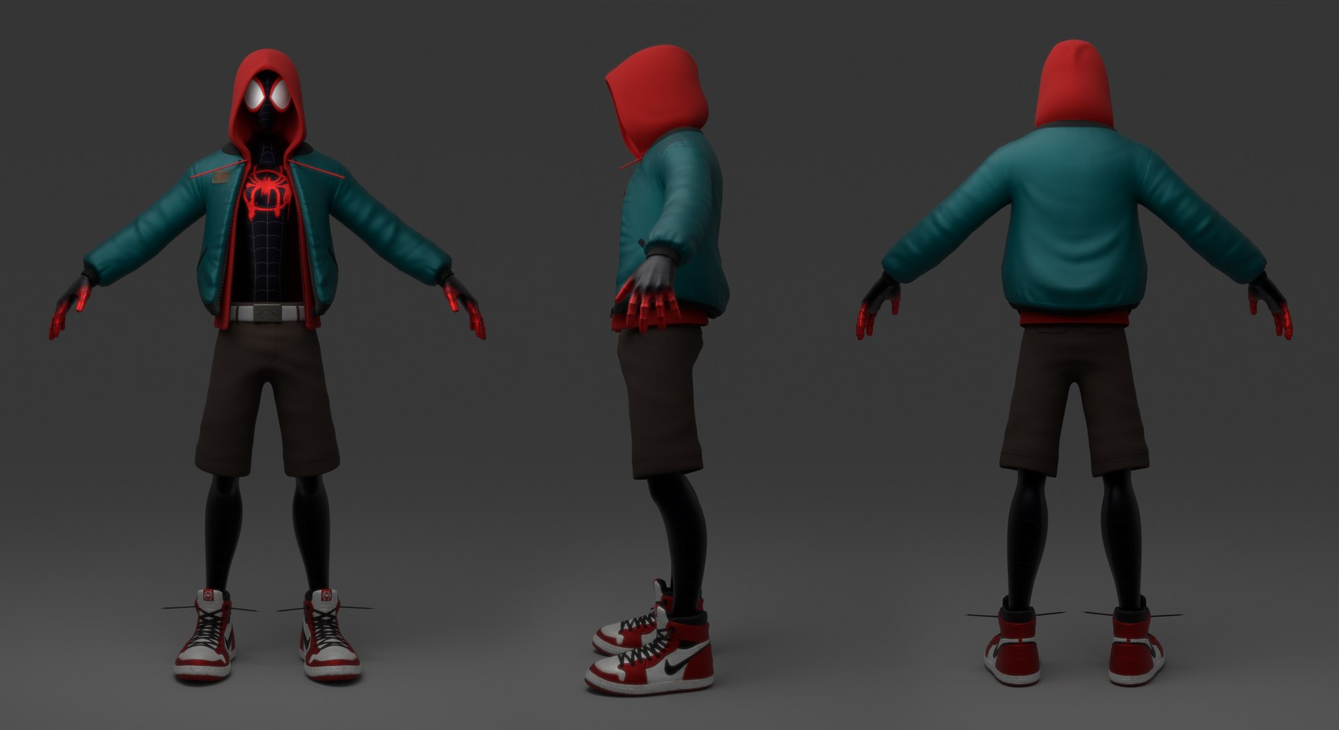 Spider-Man - Miles Morales Rig For Maya - Spiderverse 3D - TurboSquid ...
