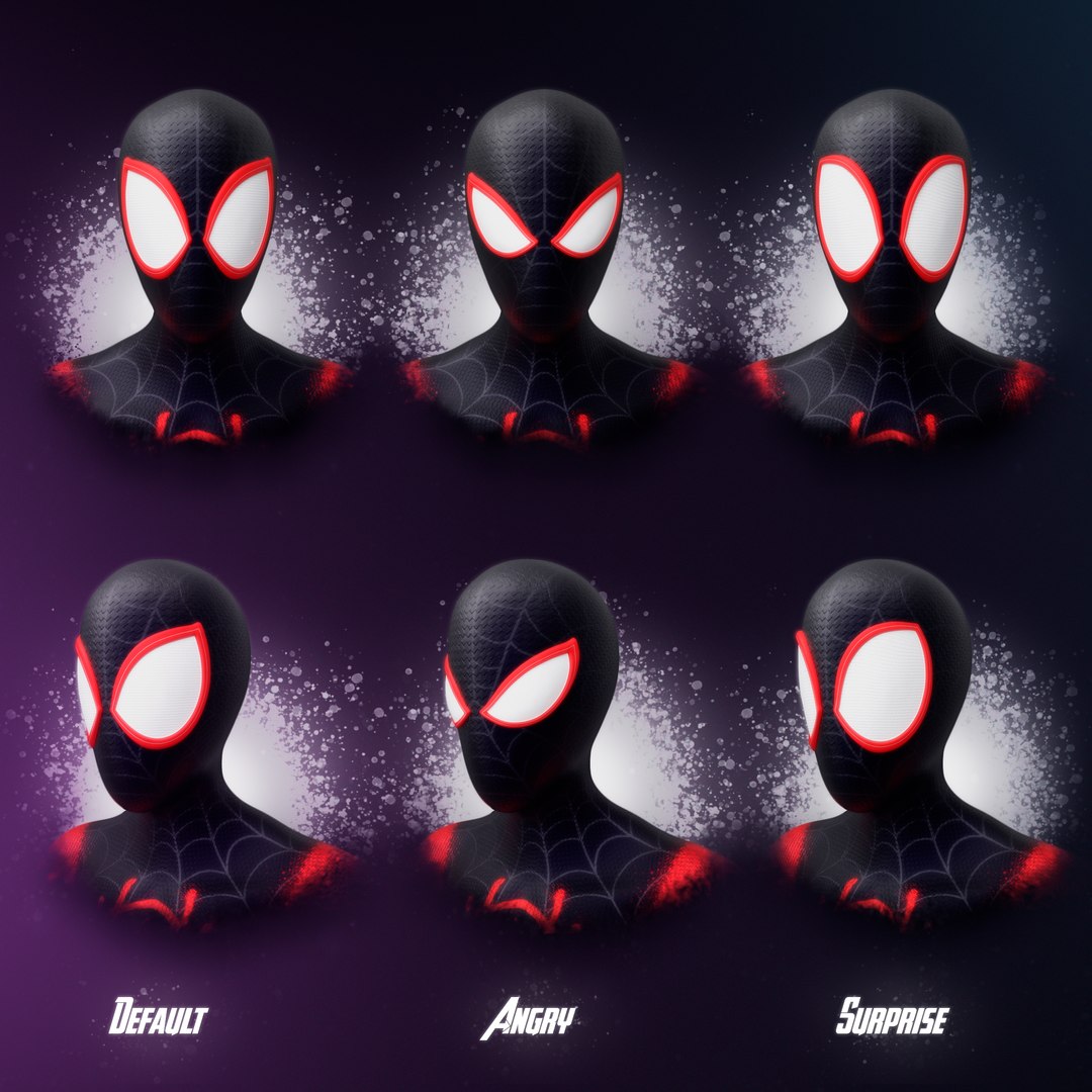 Spider-Man - Miles Morales Rig For Maya - Spiderverse 3D - TurboSquid ...