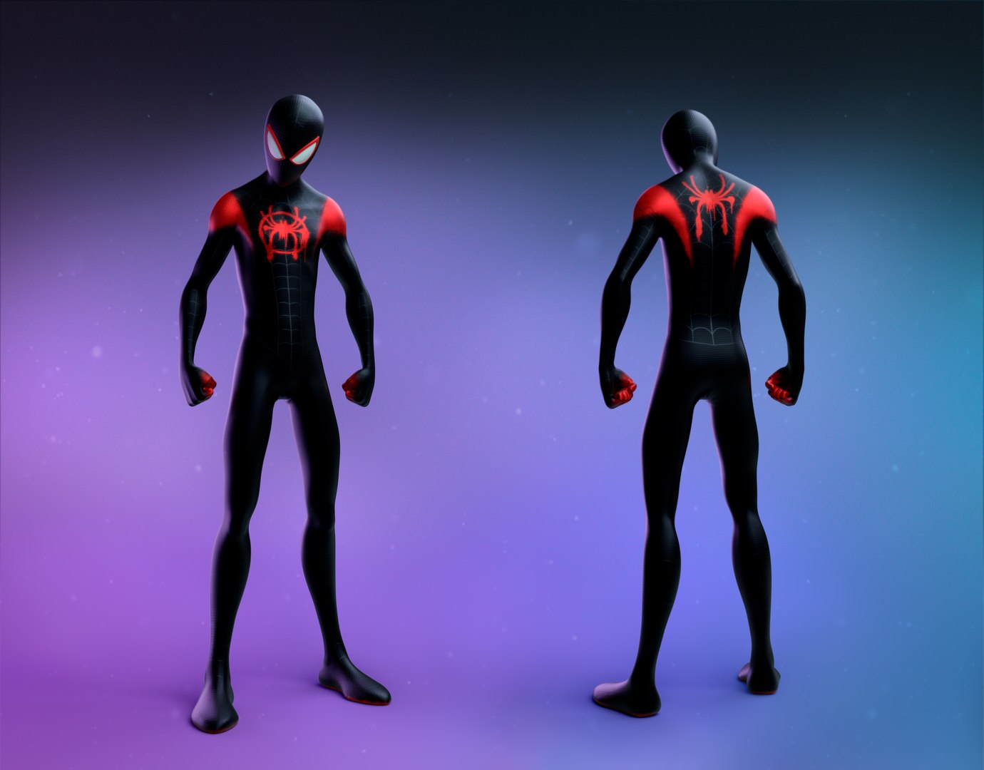 Spider-Man - Miles Morales Rig For Maya - Spiderverse 3D - TurboSquid ...