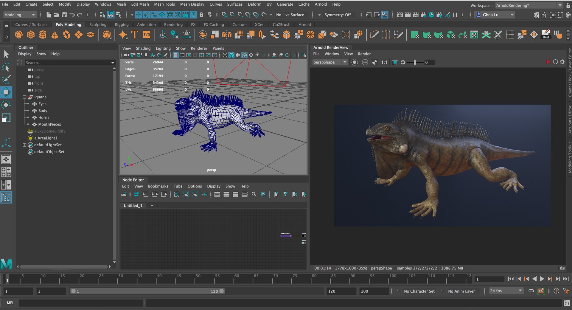 3D Film Ready Iguana Animation - TurboSquid 1449894