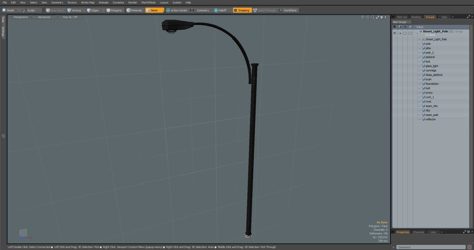 Street Light Pole 3D Model - TurboSquid 2243142