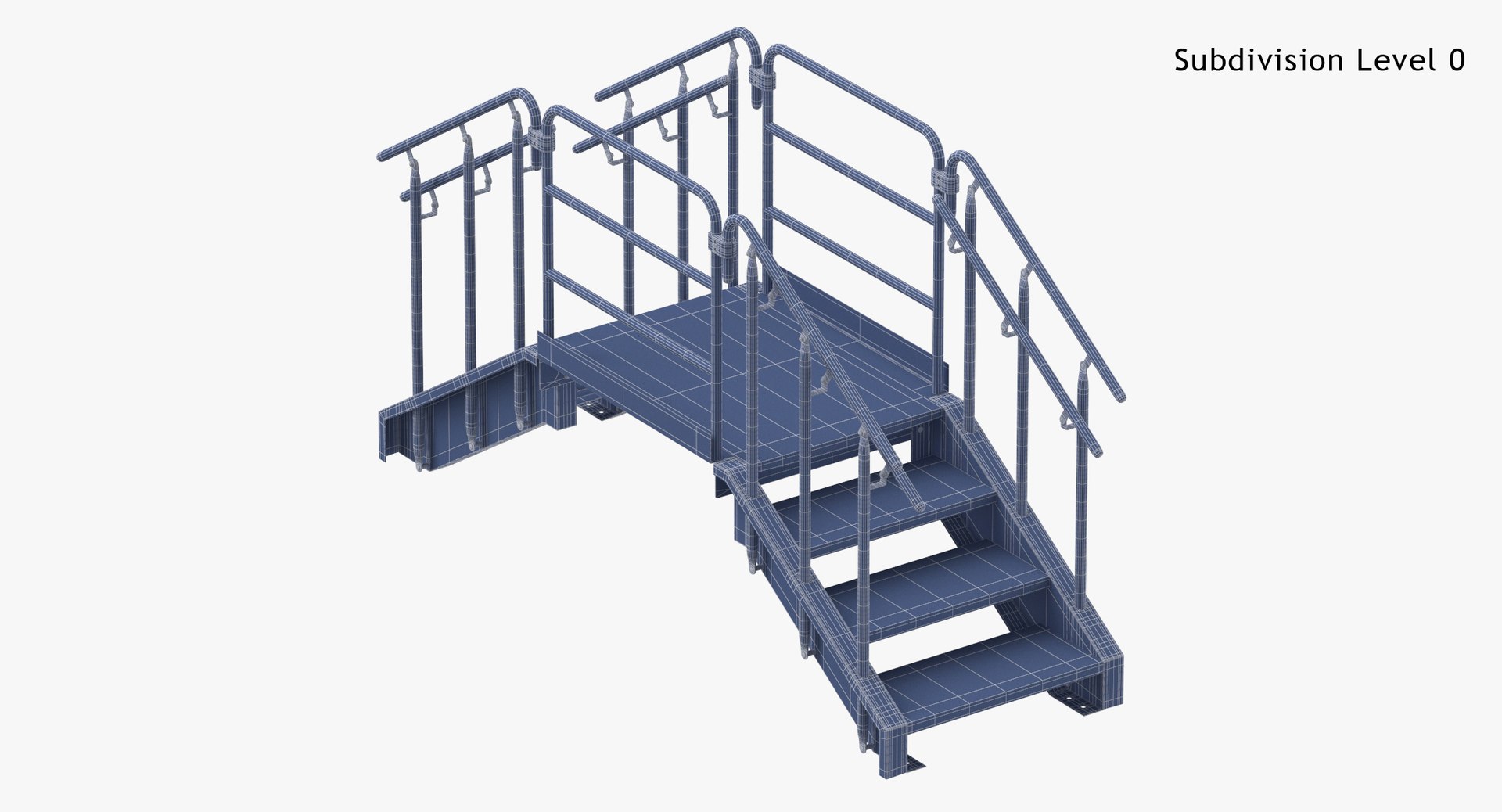 Platform Ladder 3D model - TurboSquid 1880135
