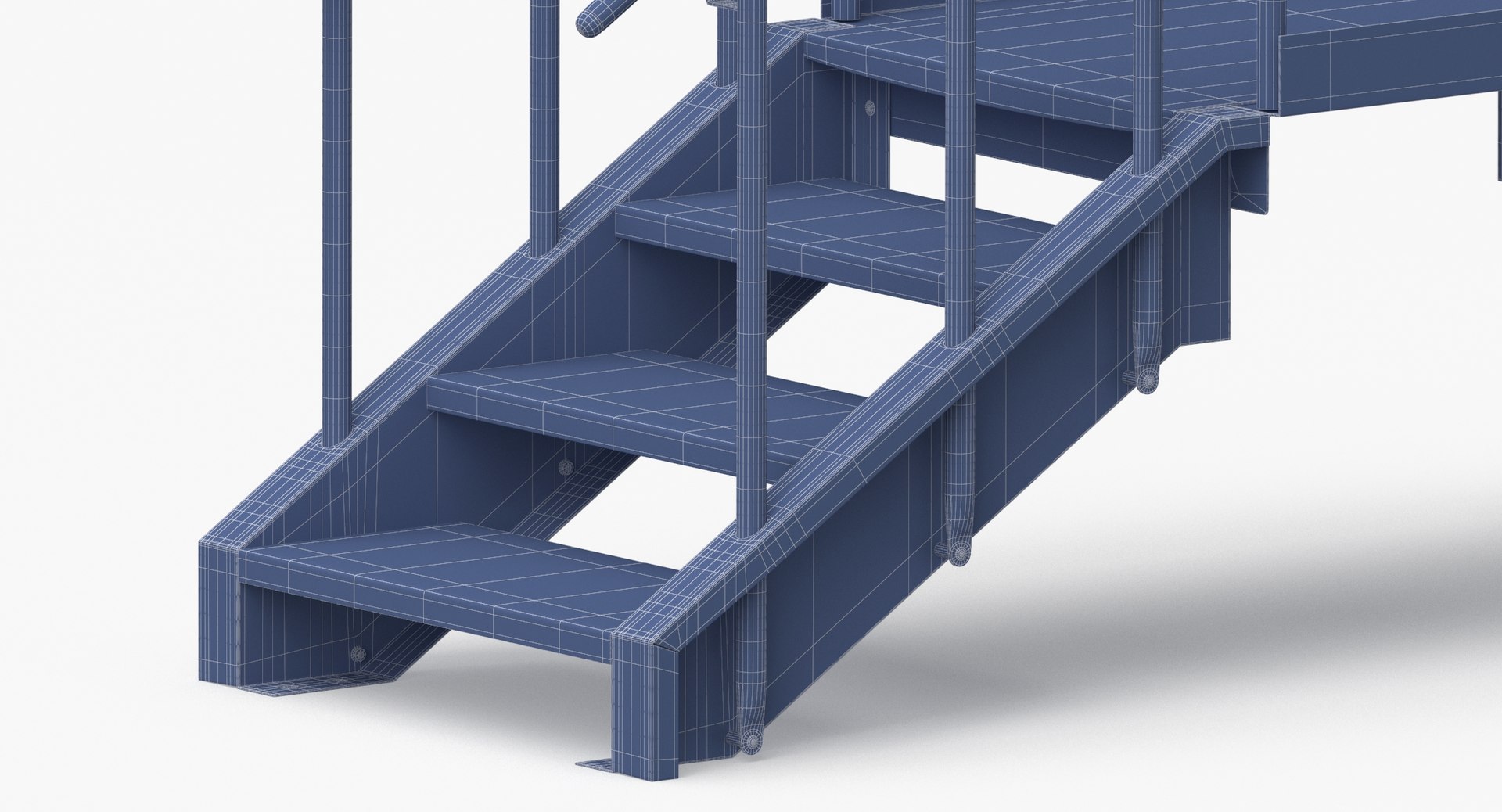 Platform Ladder 3D model - TurboSquid 1880135