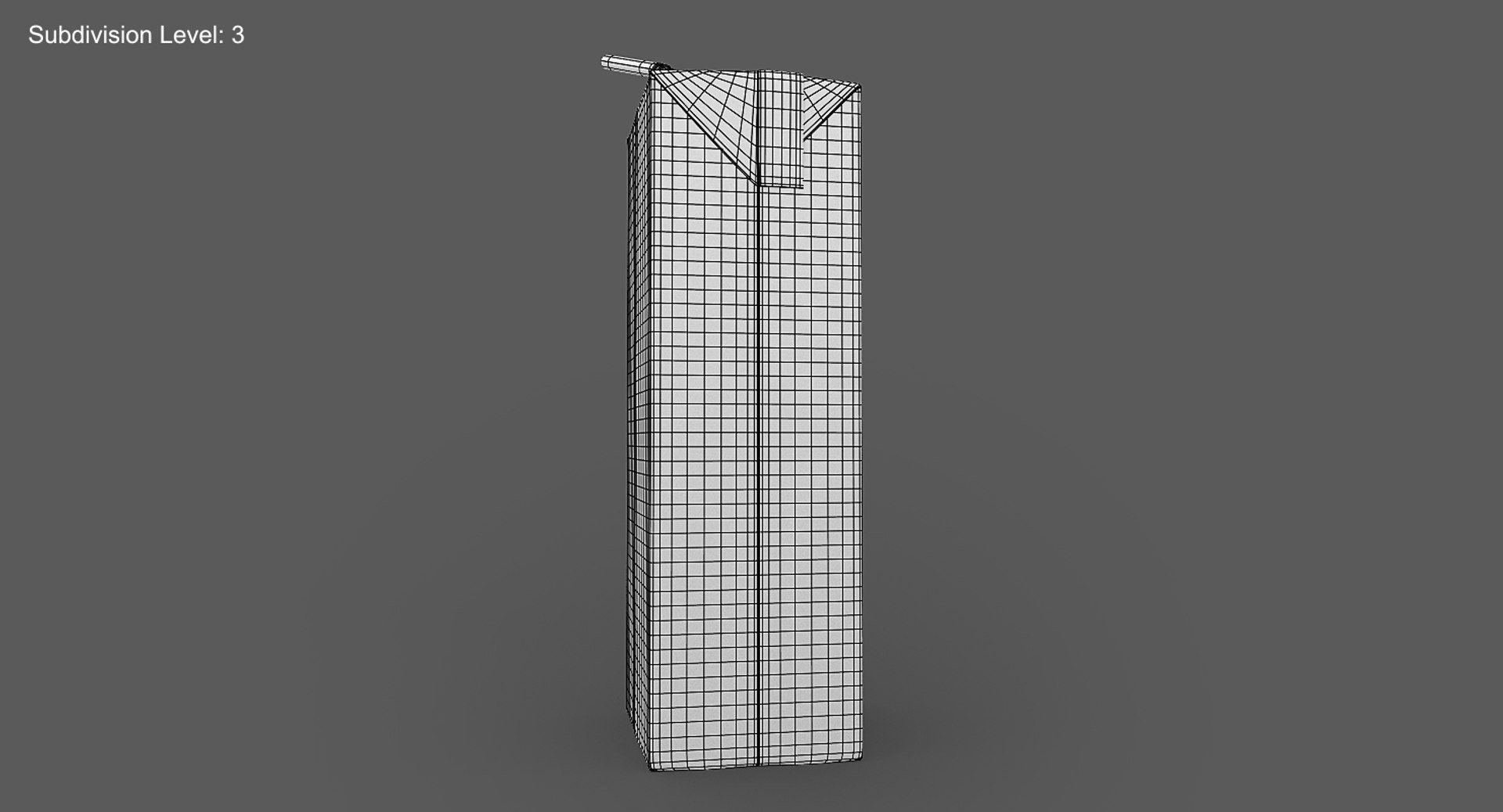 3d carton package box model