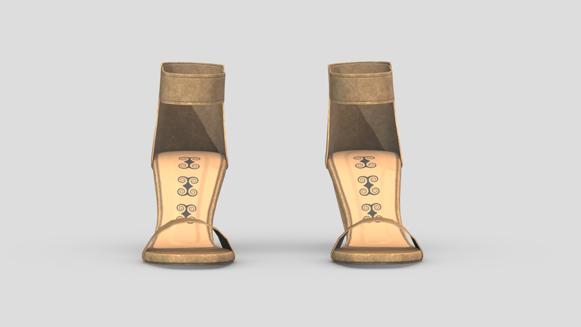 3D Ankle Strap Low Poly Model - TurboSquid 2251438