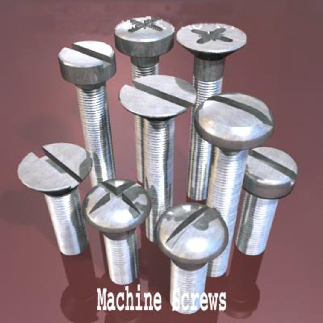 3d Model Machine Screws