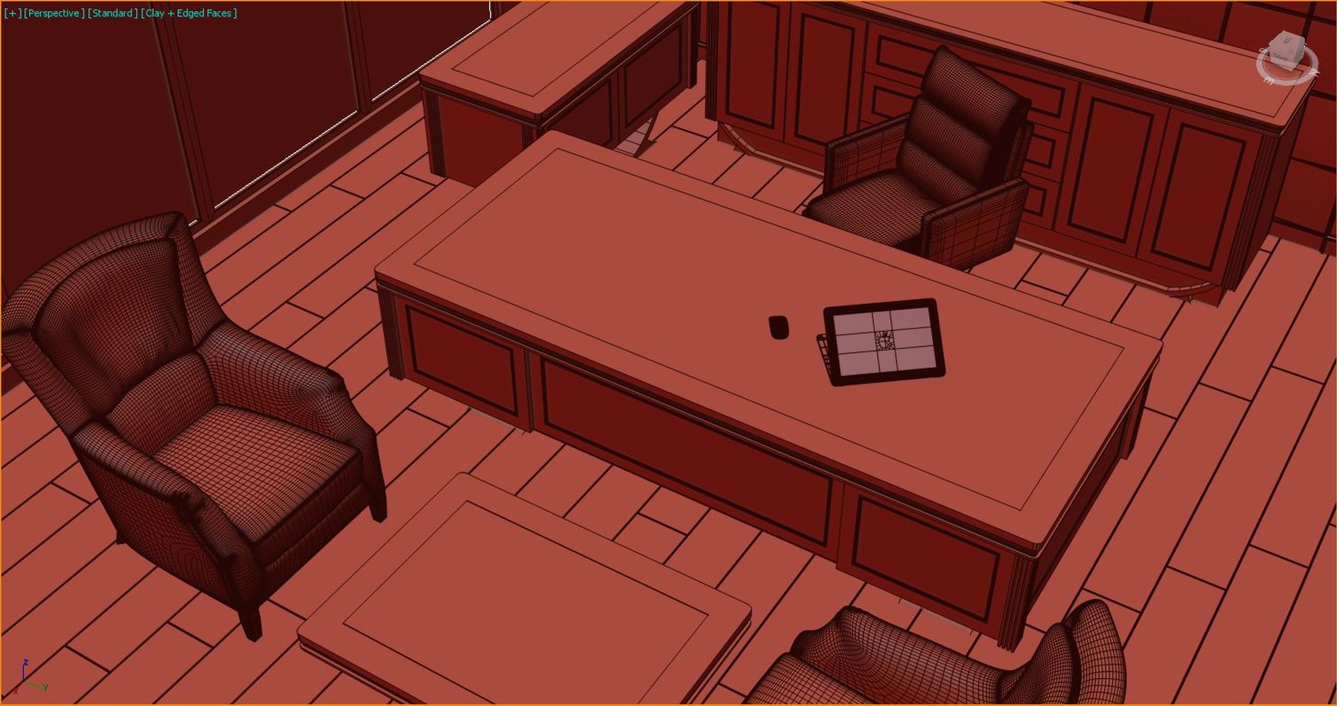 Office scene 3D model - TurboSquid 1325633