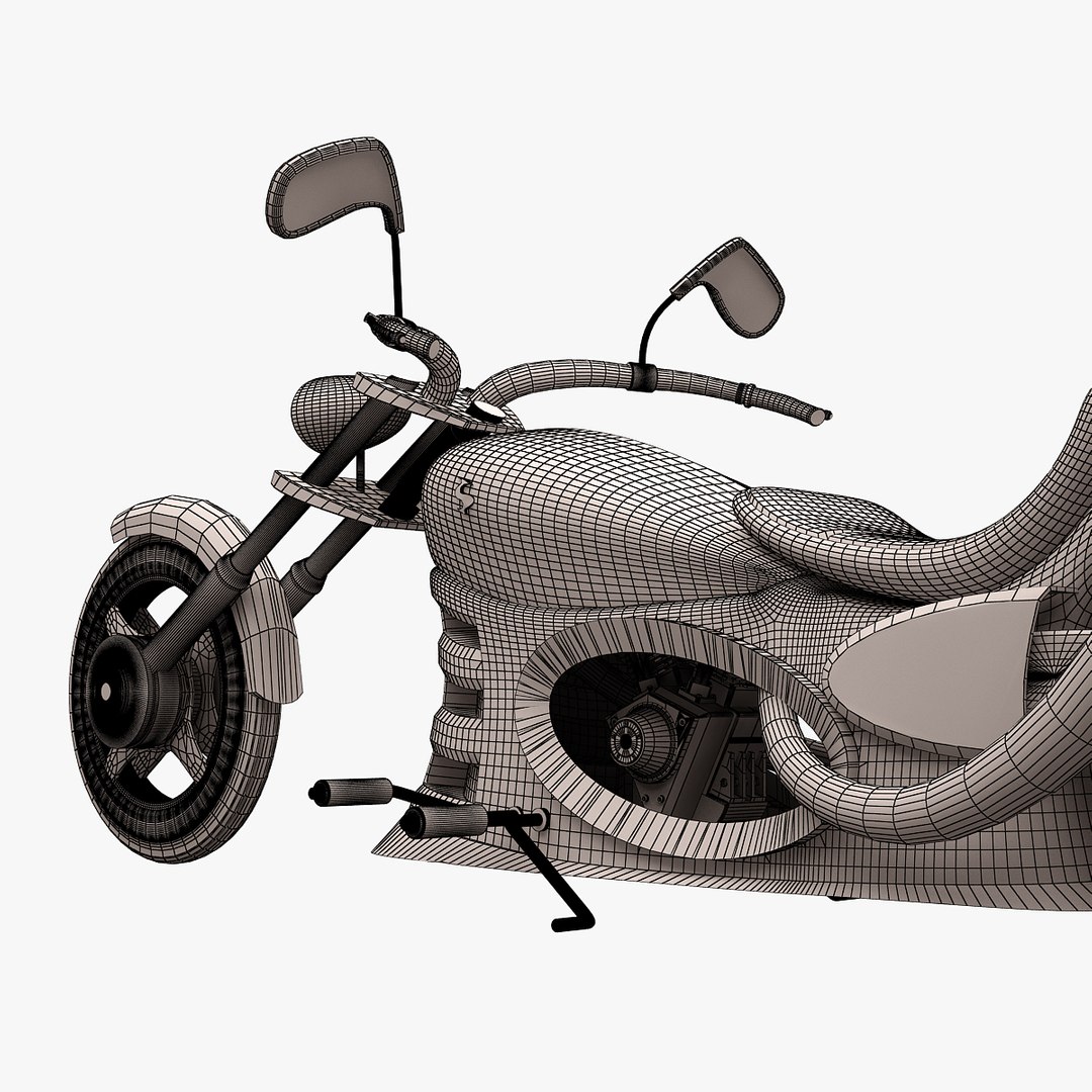 chopper 3d model