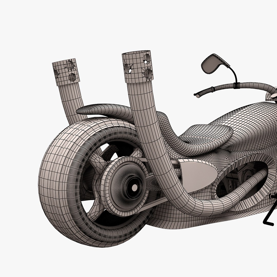 chopper 3d model