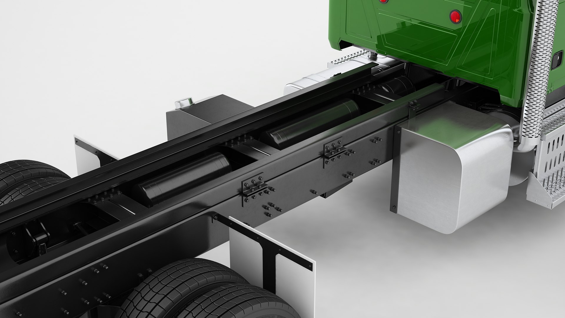 3D Model Semi Truck Chassis Generic 01 - TurboSquid 1819694