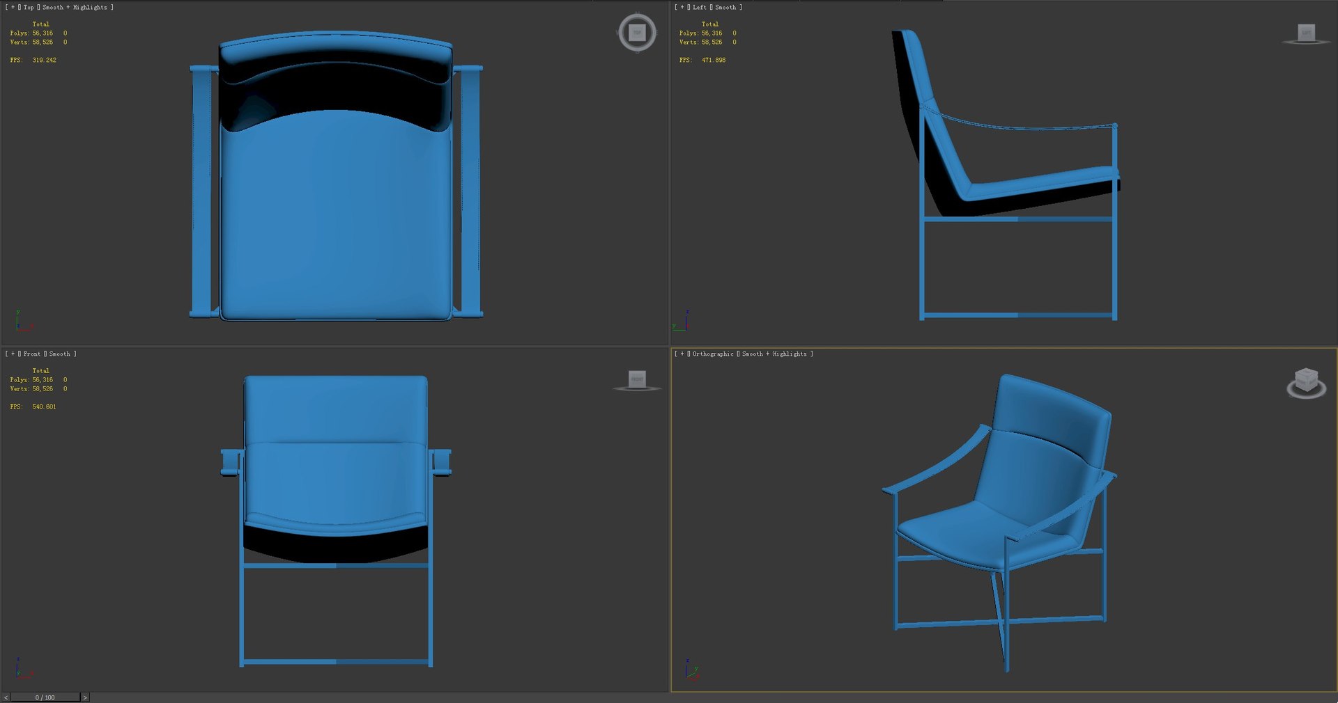 3d Model Geo-chair