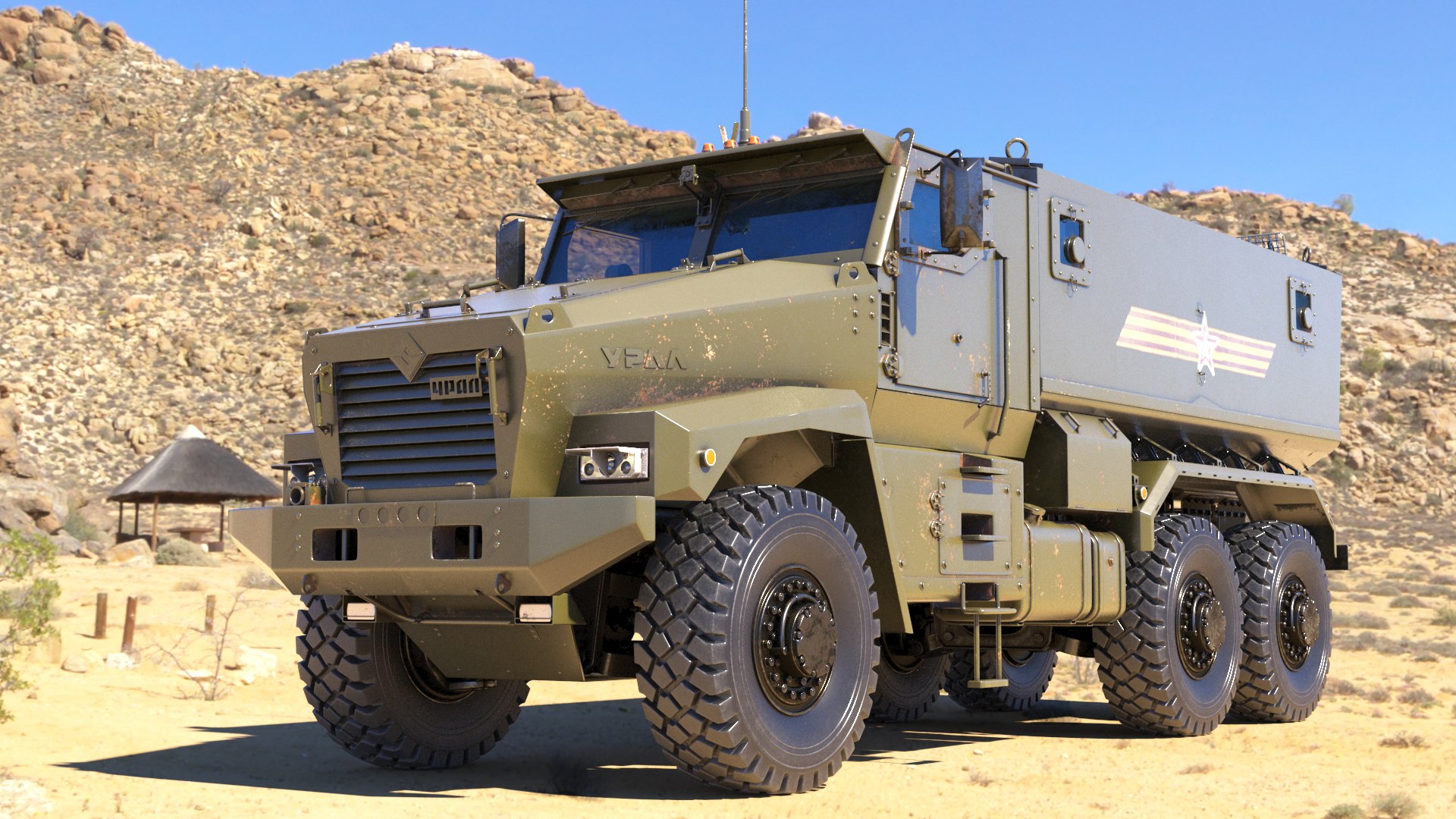 3D Ural-63095 Typhoon-u Typhoon Ural Model - TurboSquid 1544948